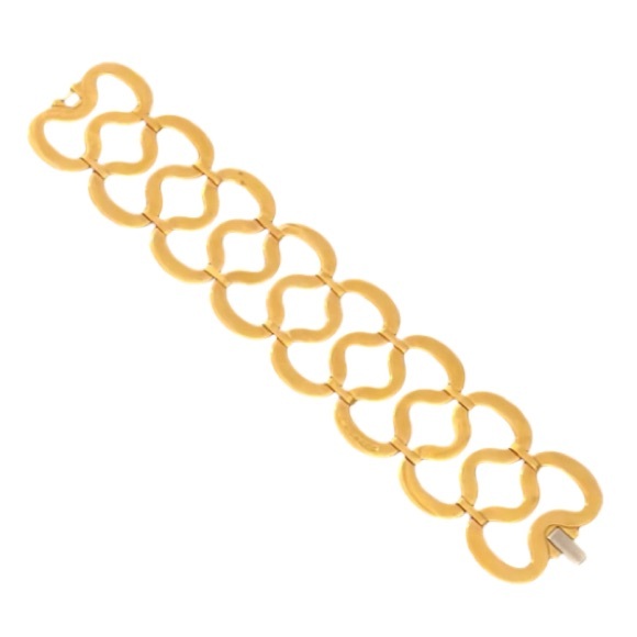 Rebecca | Jewelry | Rebecca Italy Gold Plated Chunky Link Bracelet ...